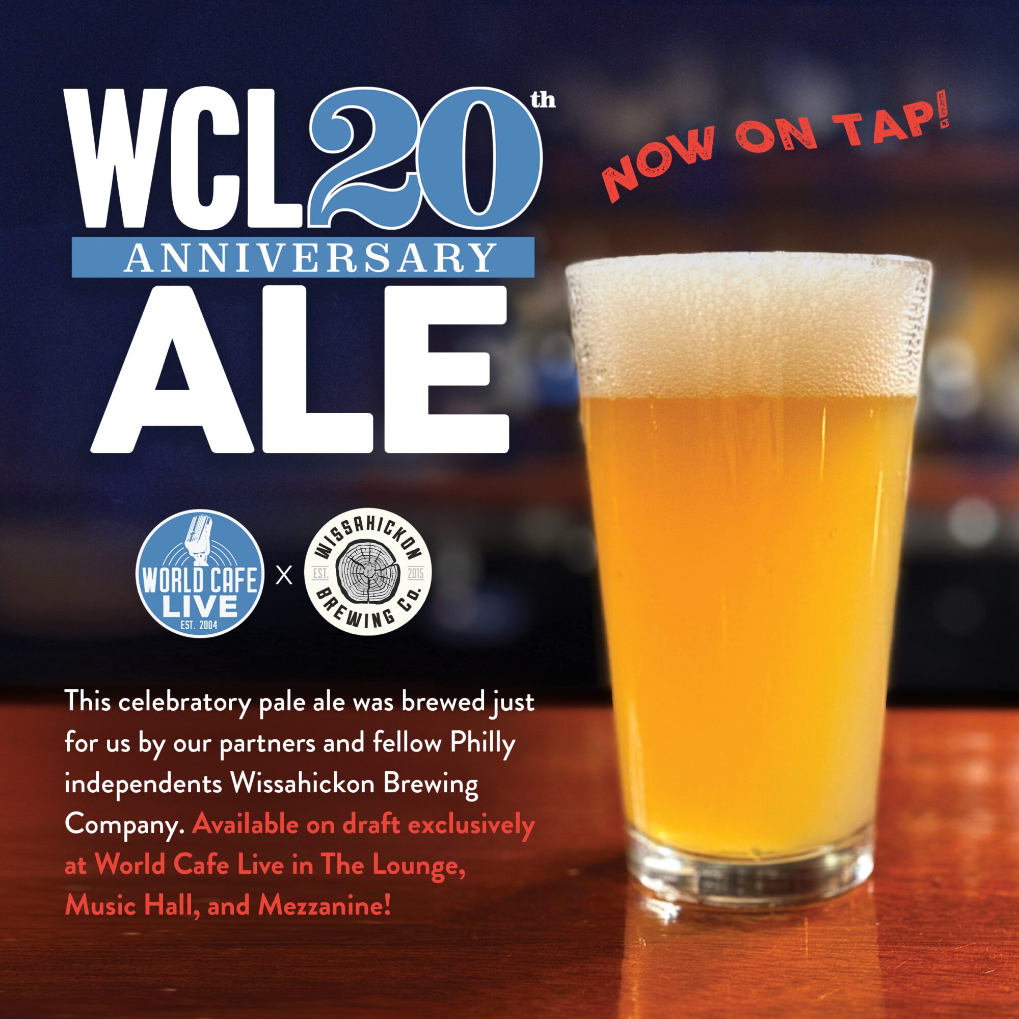 Now On Tap: WCL 20th Anniversary Ale - World Cafe Live